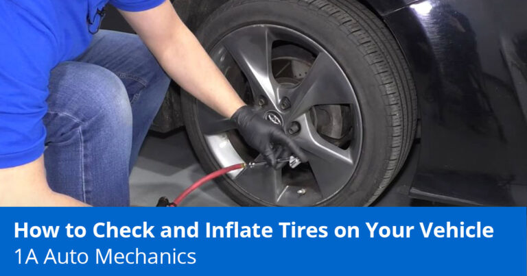 How to Check Tire Pressure - How to Put Air in a Tire - 1A Auto